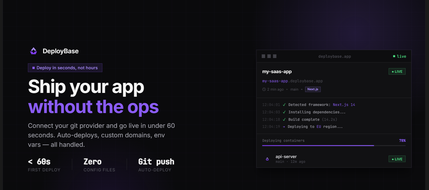 Antilak - Deploy Any App in Seconds | Zero Config, Transparent Pricing